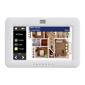 Alarm di Jogja » Paradox TM50 5″ Interactive Touchscreen Alarm Keypad ...